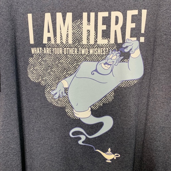 Disney | Shirts | Disneys Aladdin Genie I Am Here Tee Sz L | Poshmark
